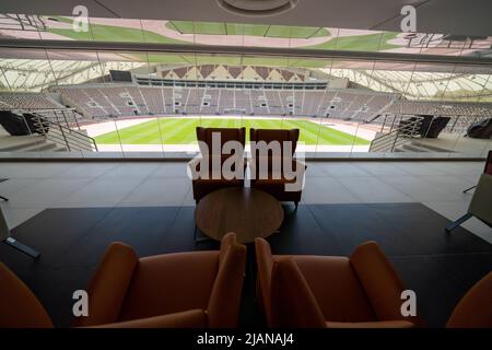 VIP Lounge at Khalifa International Stadium. The 40,000-seat arena is ...