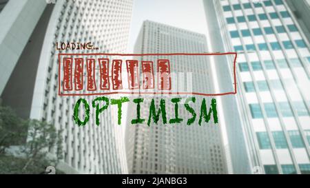 Street Sign the Direction Way to Optimism Stock Photo - Alamy