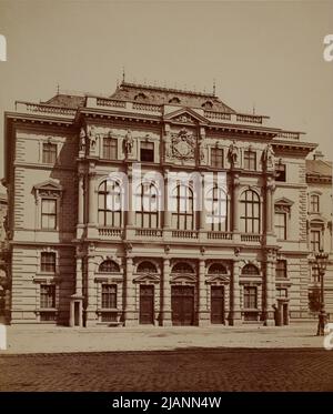 VIENNA Palace of Archduke Ludwik Wiktor two elevations (corner building ...