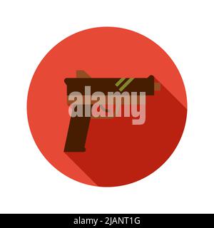 gun pistol police weapon icon vector design Stock Vector Image & Art ...