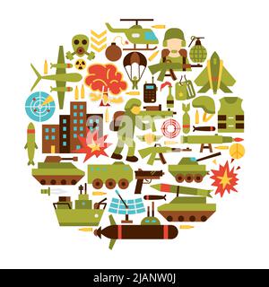 War Army Concept Icons Stock Vector Image & Art - Alamy
