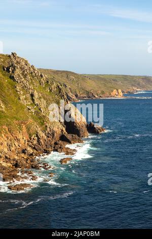 The Dramatic cliffs at Cape Cornwall Stock Photo - Alamy