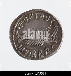 Roman Republic, Mark Anthony, leginary denarius, moving mint; 32 31 BC ...