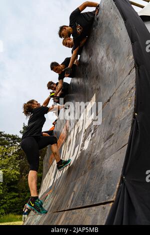 Poznan, Poland - June 2021: An hard extreme obstacle course Survival ...