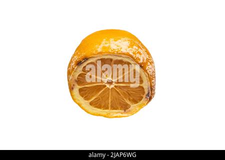 Rotten lime with mold. Spoiled citrus packaging Stock Photo - Alamy