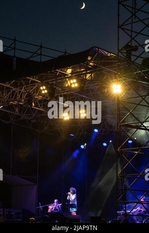 Verona, Italy. 24th July 2020. Italian singer song writer Gio Evan ...