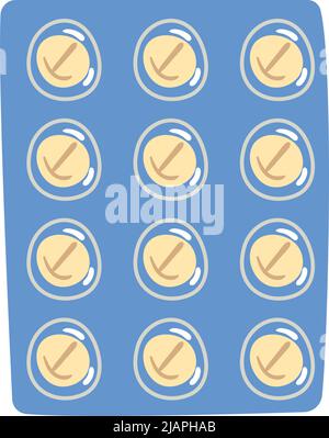 yellow pills box Stock Vector Image & Art - Alamy