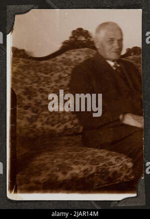 Borowski Feliks father of Helena Stachiewiczowa sitting in an armchair ...