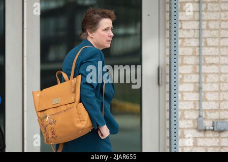 Fairfax County Circuit Court Judge Penny Azcarate arrives at the ...