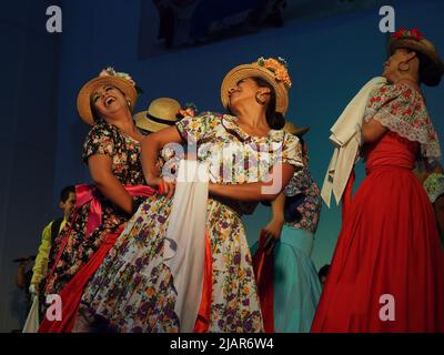 Zamacueca, old and traditional peruvian flirting dance, performed by ...