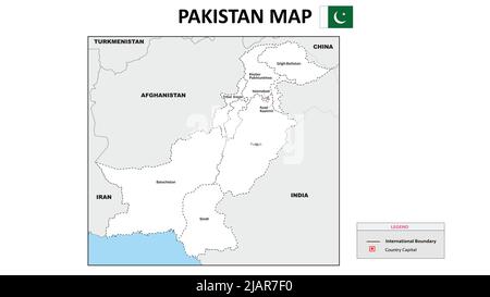 map of Punjab is a state of India with borders districts Stock Vector ...