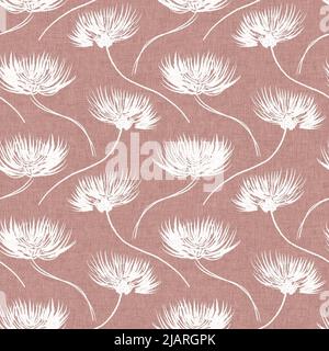 Gender neutral dark pink flower seamless raster background. Simple ...