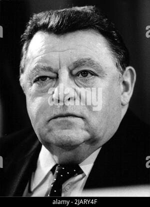 Der CSU Politiker Franz Josef Strauss 1982 in Bonn. --- German ...
