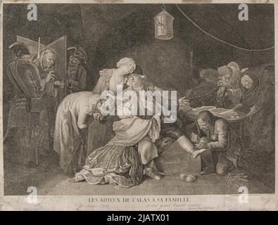 Les Adieux de Calas, and Sa Famille [Farewell to Calas with his family ...