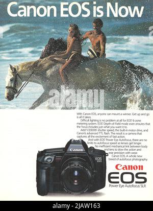 Canon T70 cameras vintage paper advertisement Canon magazine advert ...