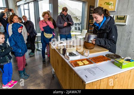 Tasting Hverabrauð at Laugarvatn Fontana Bakery. In Iceland, people eat ...