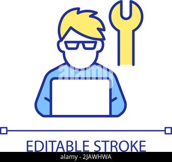 Maintain software RGB color icon Stock Vector Image & Art - Alamy