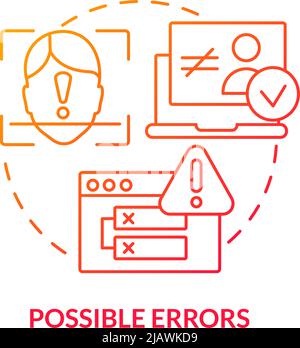 Possible errors concept icon Stock Vector Image & Art - Alamy
