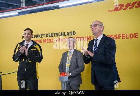 The management of the Deutsche Post DHL Group poses at 50 years ago on ...