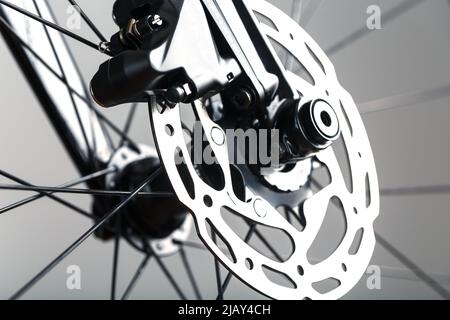 Bicycle Brake Rotor with Hydraulic Highway Braking System close-up ...