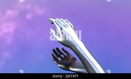 future ,arm and idea Stock Photo - Alamy