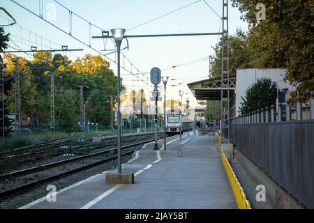 SALOU, TARRAGONA, SPAIN - OCTOBER 1, 2019 beach and seafront Stock ...