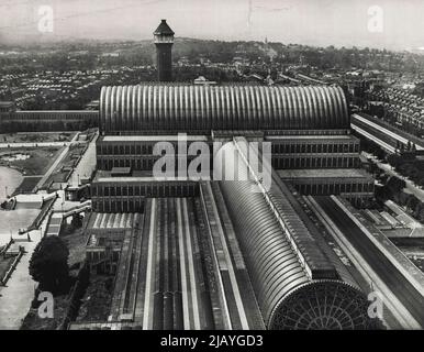 The Crystal Palace, a cast-iron and plate-glass structure originally ...