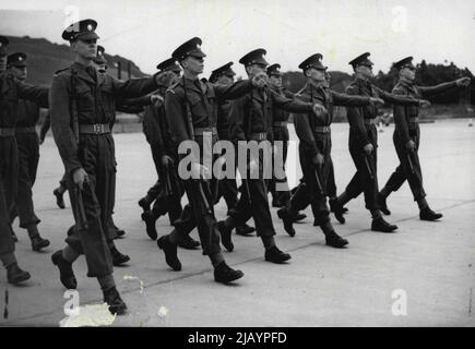 New Rifle Drill For British Army - "The Old and the New" on the left is ...