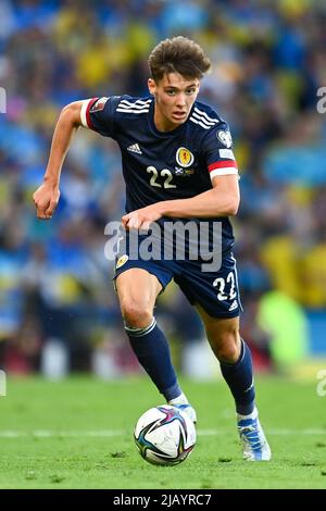 Scotland's Aaron Hickey during the FIFA World Cup European Qualifying ...