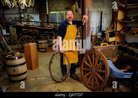 Master Wheelwright Greg Rowland who has been awarded an MBE (Member of ...