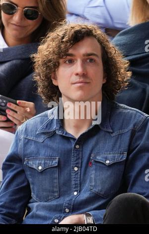 Cesar De Rummel in the stands during French Open Roland Garros 2022 on ...