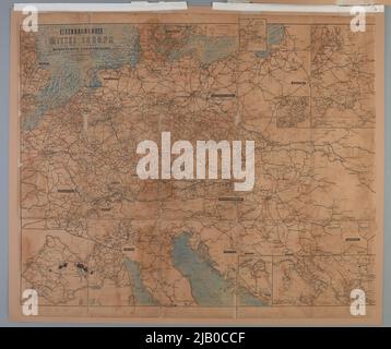 Austro-Hungarian railway map Stock Photo - Alamy