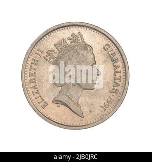 Gibraltar, Elżbieta II (1952 ), 1 Pens, Tadworth (Piejoy Mint); 1992 ...