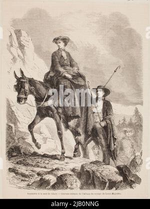 Trip of Emperor Napoleon III and Empress Eugenia to the glacier in ...