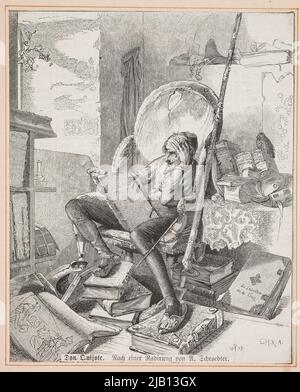 Adolf Schrödter (German, 1805 - 1875), Peter Schlemihl Chasing His ...