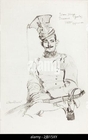 Rozwadowski Zygmunt Sitting Ulan Drawing Stock Photo - Alamy