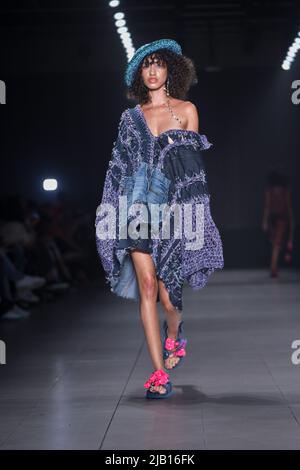 Sao Paulo, Brazil. 1st Jun 2022. Model during Martha Medeiros fashion ...