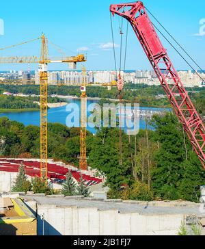 A view of the left bank of Kyiv, Ukraine 23 September 2020 (Photo by ...
