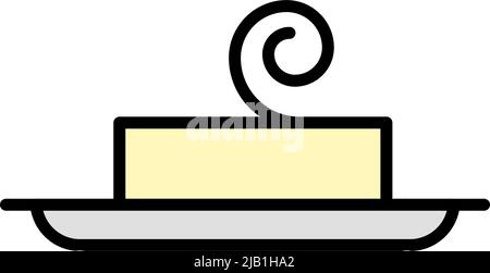 Butter Icon. Editable Bold Outline With Color Fill Design. Vector ...