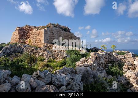 Ghajn Hadid Tower, Selmun, Mellieha, Malta Stock Photo - Alamy