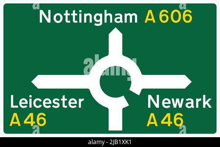 Map‑Type Advance Direction Signs, Road signs in the United Kingdom ...
