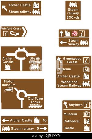 Tourist direction signs, Tourist Information Signs, Road signs that ...