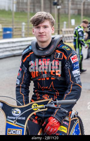 Joe Thompson - British speedway rider racing for Ipswich Witches in ...