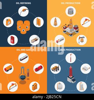 Isometric Storage of Gasoline, Crude Oil or Diesel. Tank Farm Isolated ...