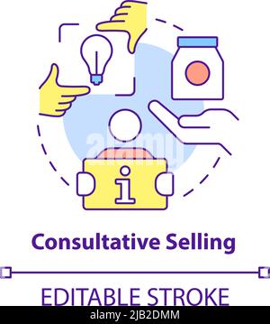 Consultative selling abstract concept vector illustration Stock Vector ...