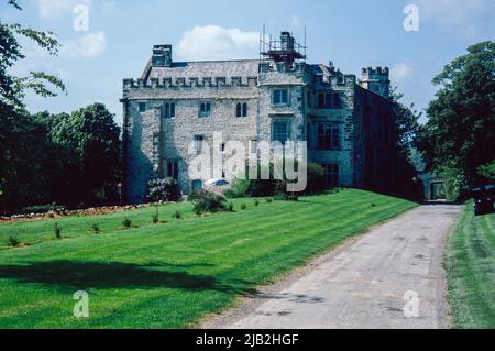 Green house at the garden of a manor house, Devon, Southern England ...