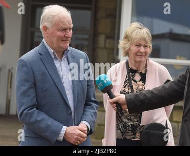 Parents of Captain Dara Fitzpatrick John and Mary ahead of the funeral ...
