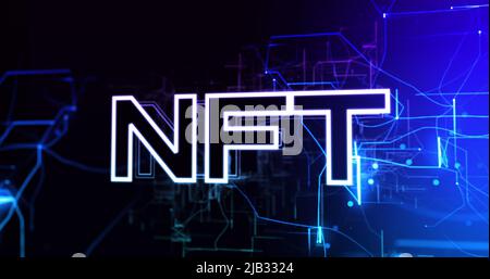 Image of nft over black background Stock Photo - Alamy