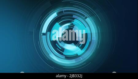 Image of scopes scanning on blue background Stock Photo - Alamy