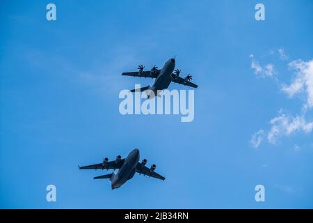 The Red Arrows with 2 Spitfires and 2 Hurricanes from the Battle of ...